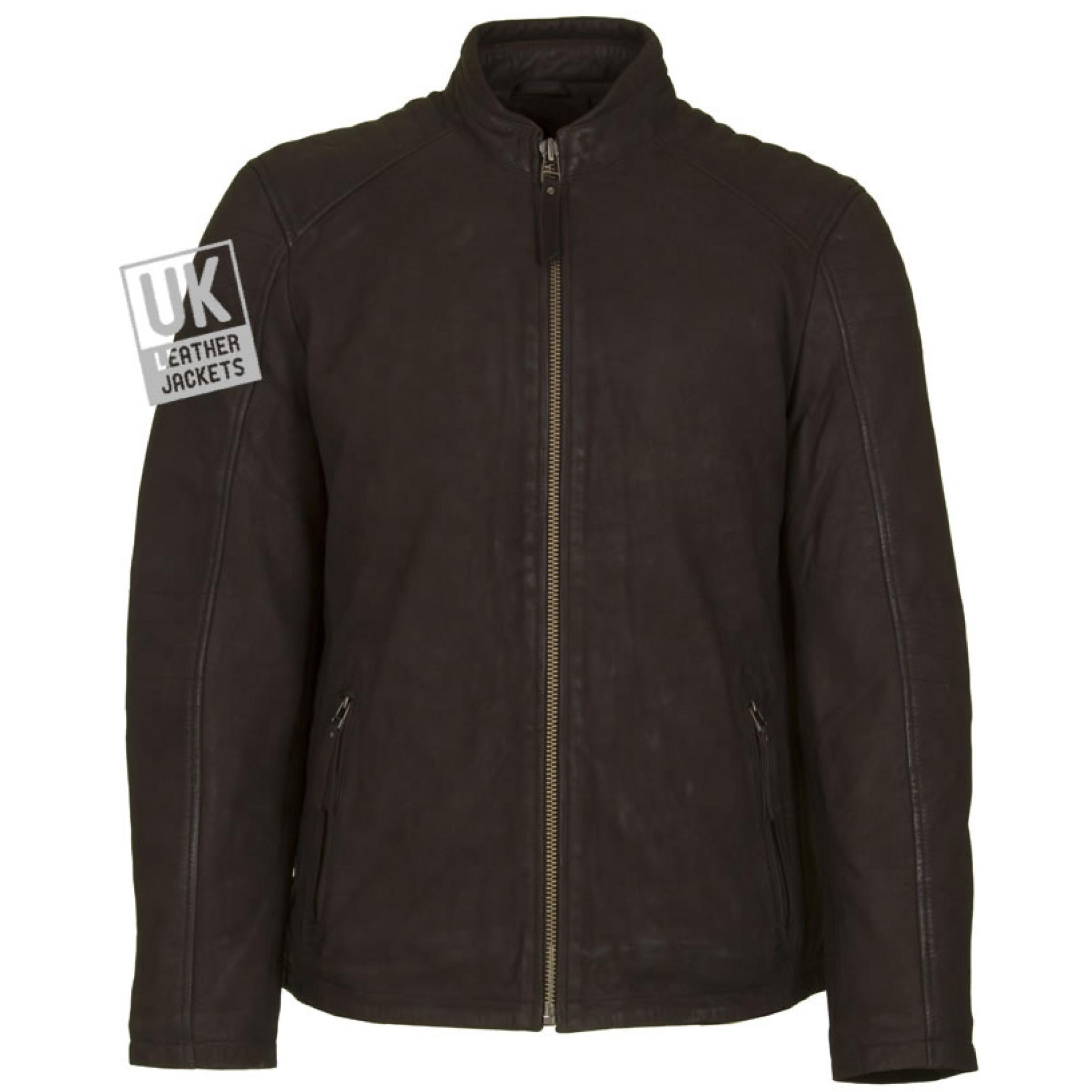 Mens Brown Nubuck Suede Jacket -Helium | Free UK Delivery